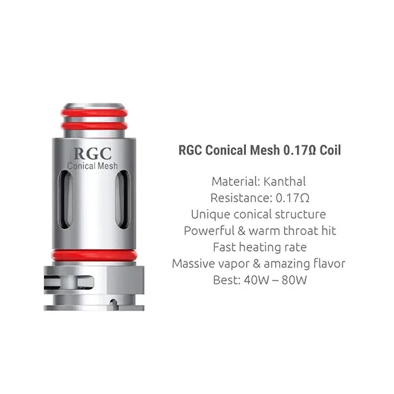 SMOK RPM80 RGC Conical Mesh 0.17ohm Replacement Coil